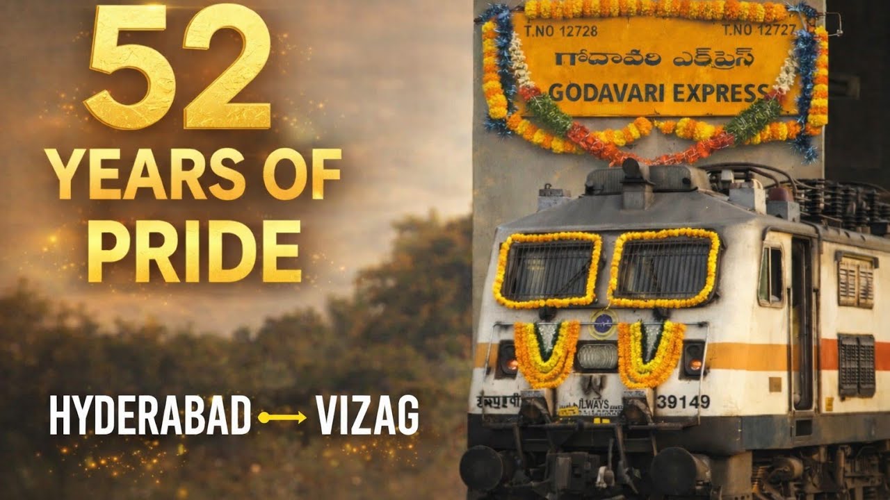 Godavari Express Turns 52 | Queen of South Central Railway | Hyderabad ...