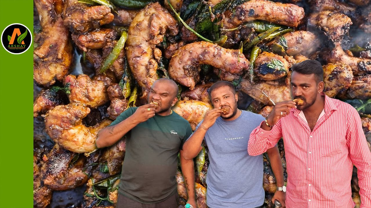 Chicken Neck Tawa Fry | Tender Chicken Necks | Nati Style | Village ...