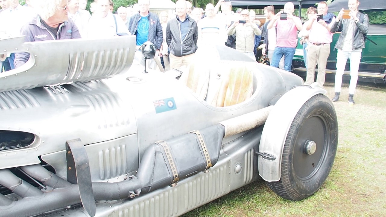 Rolls Royce Meteor V12 27 litre engine in a Bentley race chassis - YouTube