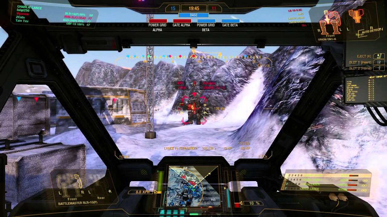 Mechwarrior Online MWO CW Battle Ice Map - YouTube