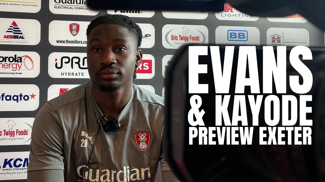 Evans & Kayode's pre-Exeter City Press Conference | Presented by our ...