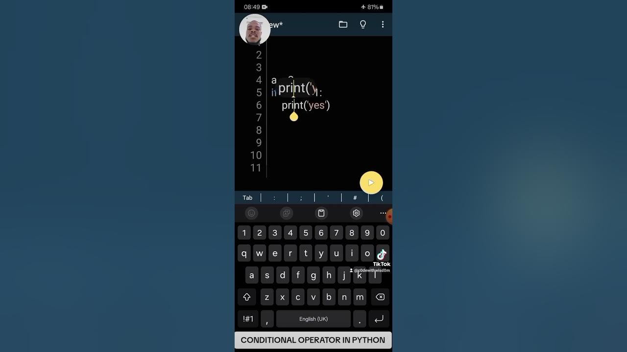 PYTHON: CONDITIONAL OPERATOR(LESS THAN) - YouTube