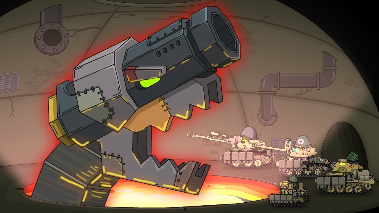 Tunnel Zombie MONSTER - Cartoons about tanks - YouTube