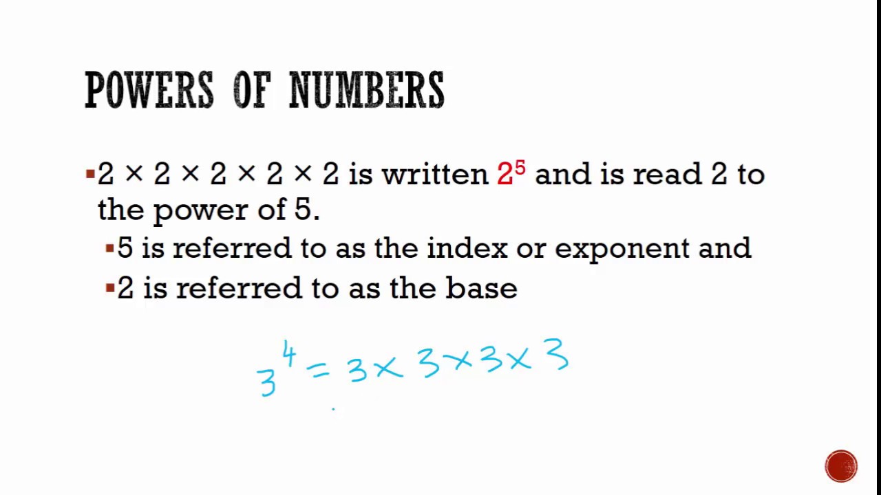 Powers Of Numbers YouTube