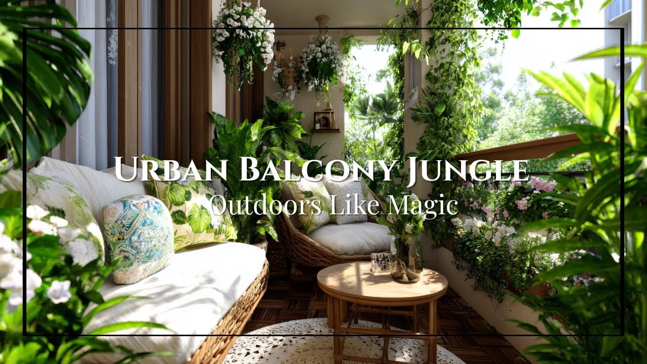 Urban Jungle Balcony Tour How to Style Indoor Plants Outdoors for a ...
