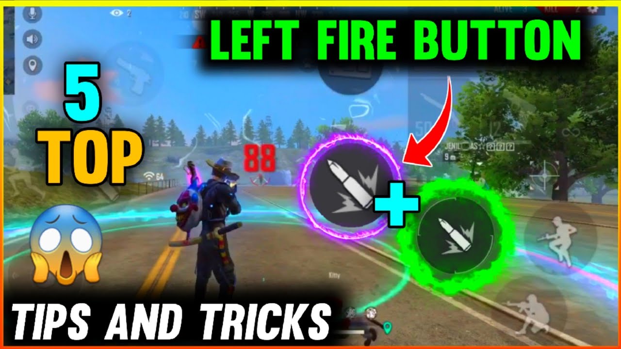 [ Top 5 ] Left Fire Button Tips And Tricks In Free Fire - YouTube