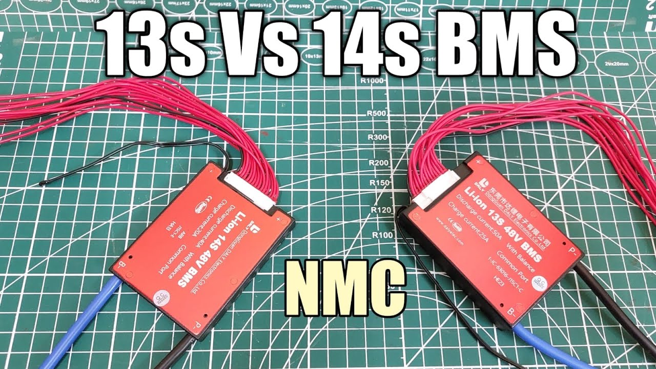 13s vs 14s NMC Lithium Ion BMS Module , 48v vs 52v Lithium Battery Full ...