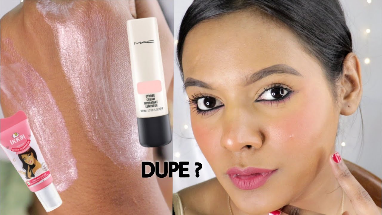 AFFORDABLE DUPE TO MAC STROBE CREAM| Ikkai Get Lit Illuminator | STROBE ...