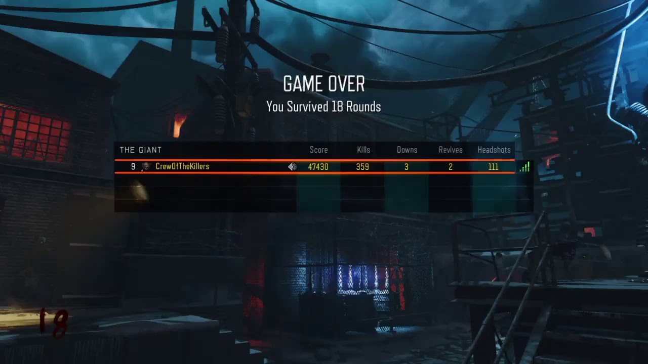 Blackops 3 Zombies The Giant round 20+ challenge - YouTube