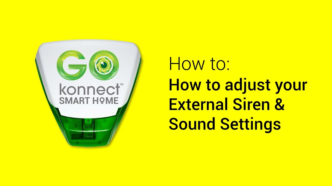 How to: adjust your External Siren & Sound Settings - YouTube