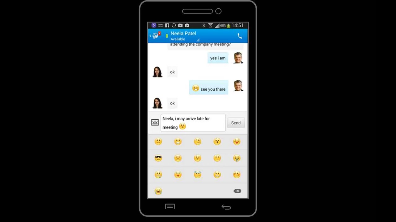 Jabber Android Chat Emoticons - YouTube
