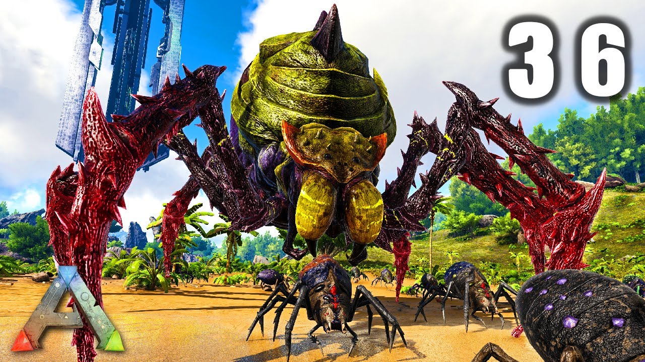 Le premier boss : La Broodmother - ARK #36 - YouTube
