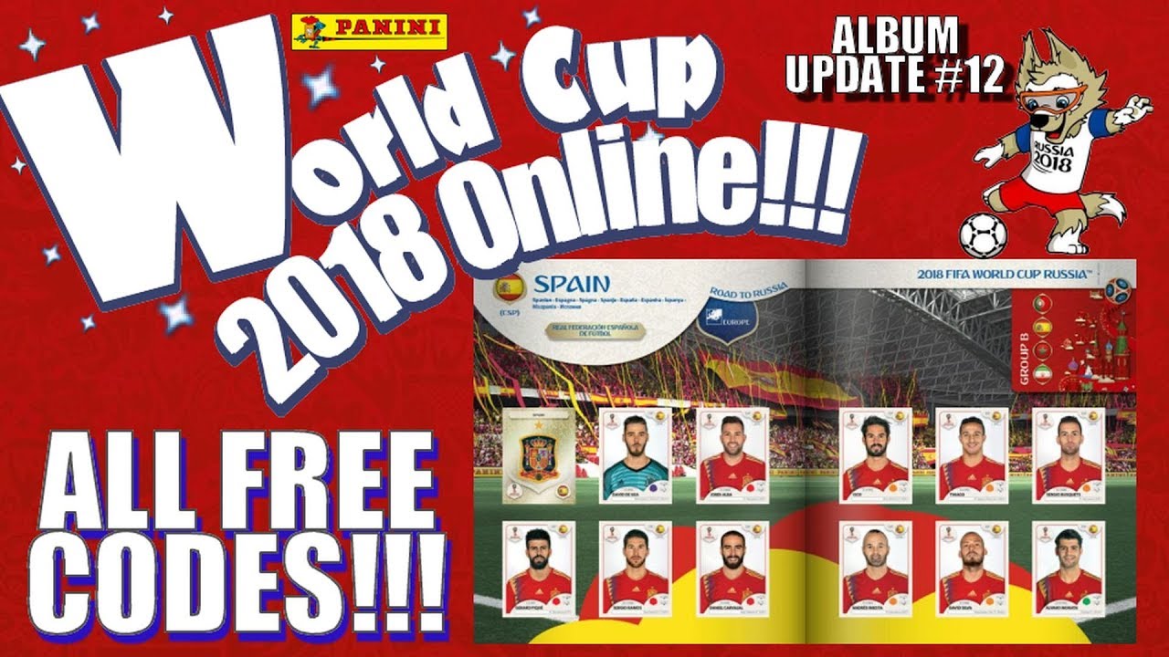⚽ ENTIRE FREE CODE LIST & ALBUM UPDATE #12 !! | Panini FIFA WORLD CUP ...