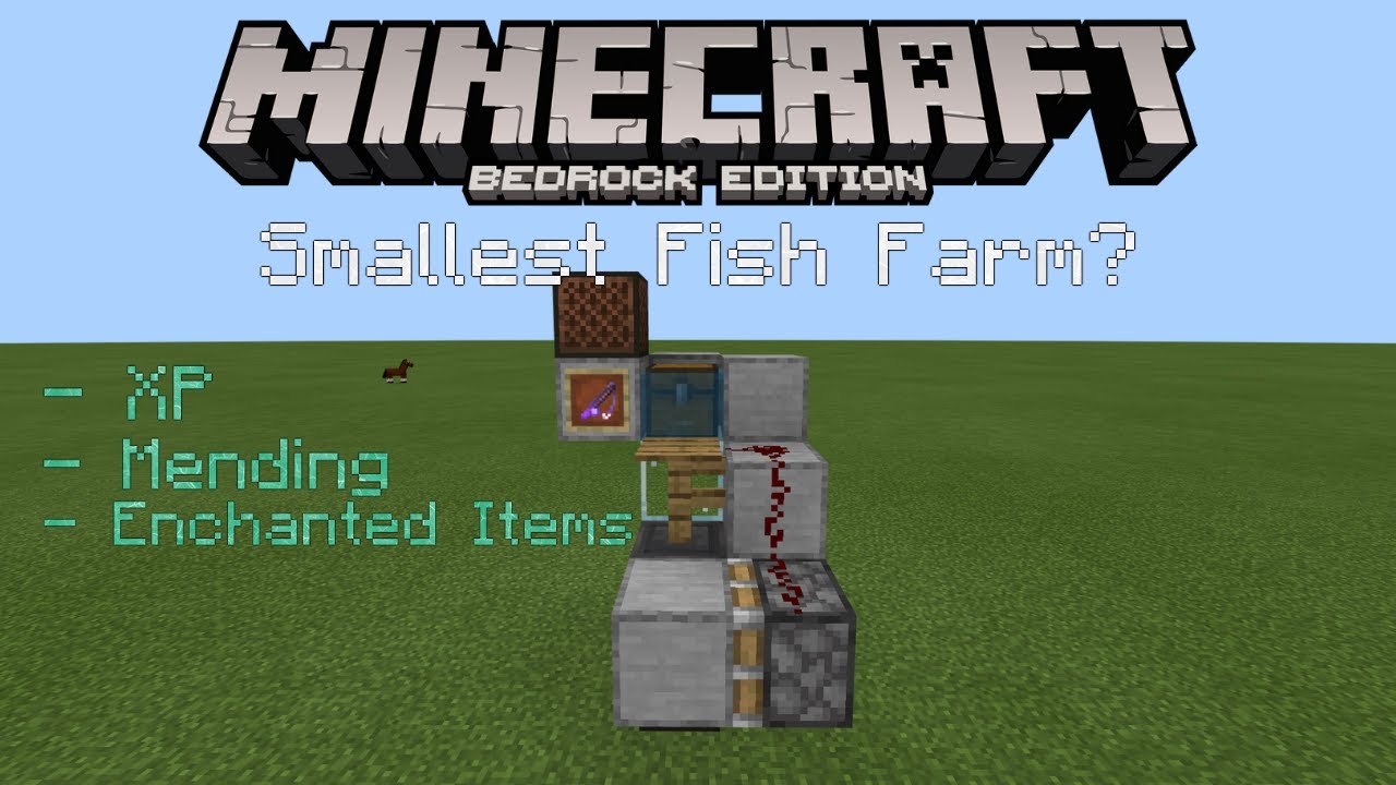 Smallest AFK Fish Farm! - Minecraft Bedrock 1.16 - (Auto Clicker ...