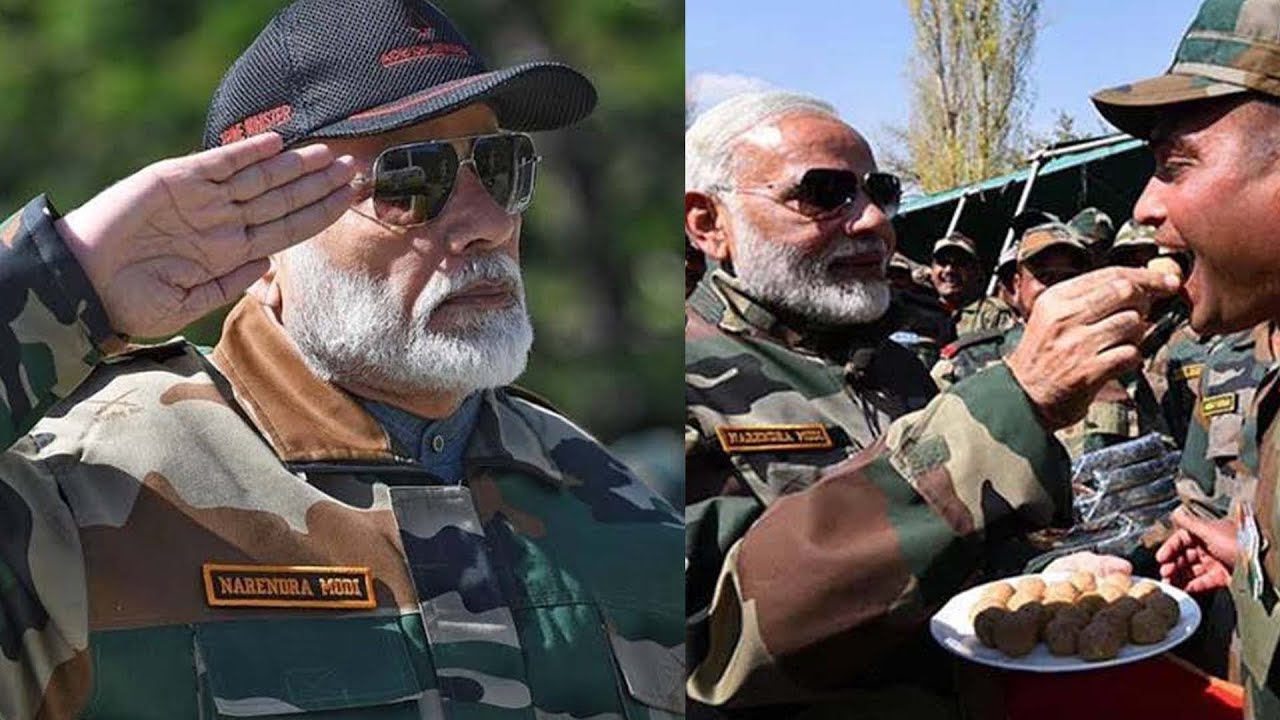 PM Narendra Modi Celebrates Diwali with Jawans of Indian Army ...