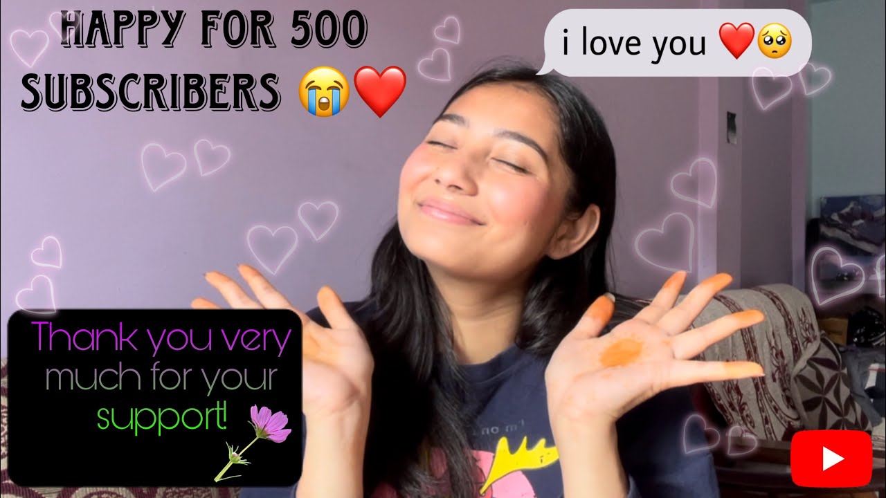Finally We have 500 subscribers || Thanks to you all || Happy moment || Smarika subedi - YouTube