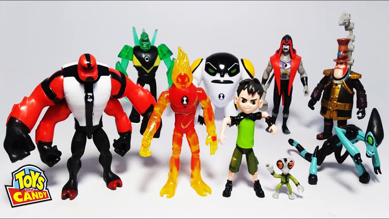 BEN 10 FIGURES COLLECTION KNOCKOFF TOYS หุ่นของเล่นเบ็นเท็นเปิดไฟได้ ...