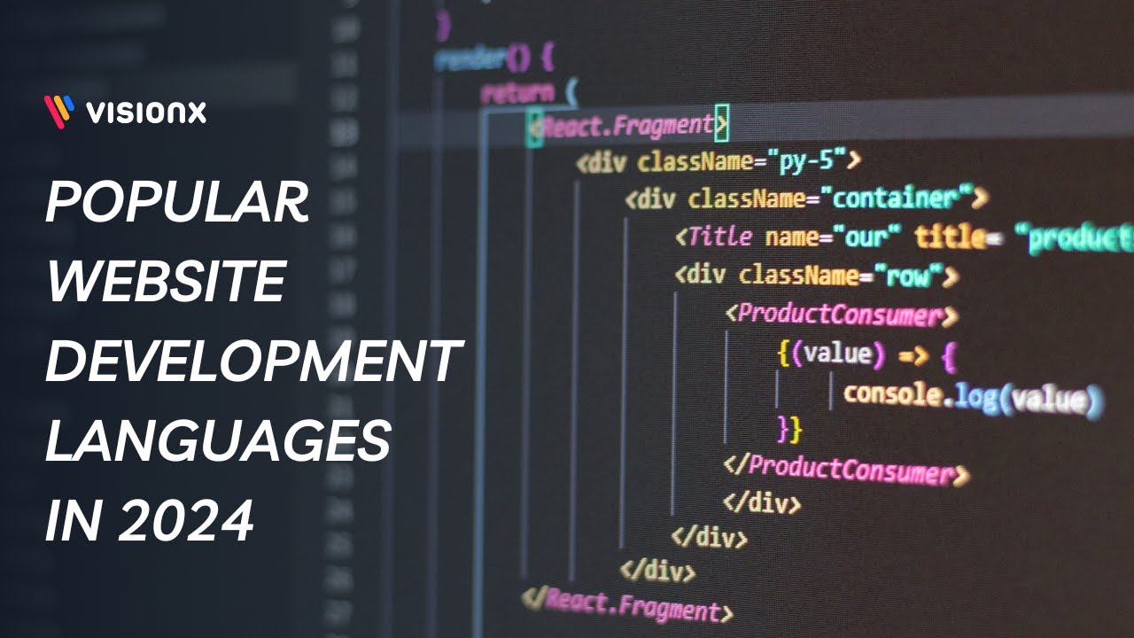 Popular Web Development Languages in 2024 | VisionX - YouTube