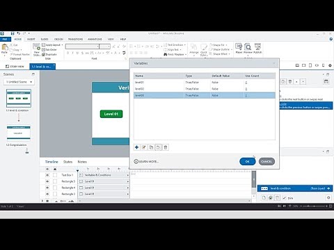 Lesson- 08 | Variable and Condition in Articulate Storyline | Storyline Tutorials - YouTube