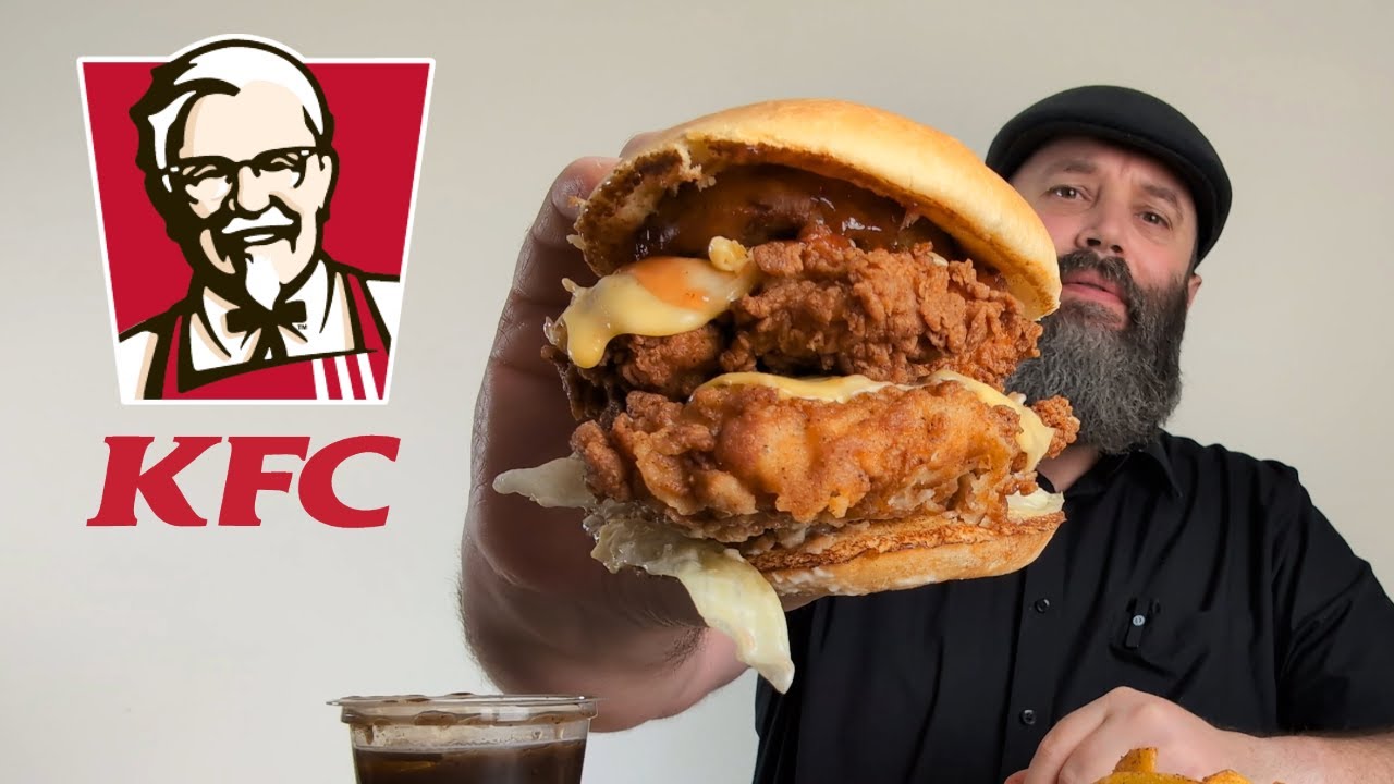 Trying KFC's NEW Stuffing Stacker - YouTube