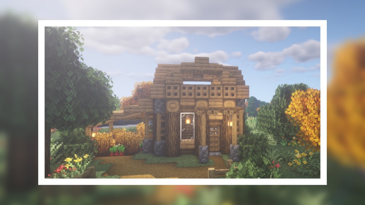 Minecraft - Easy Oak House | Build Tutorial - YouTube