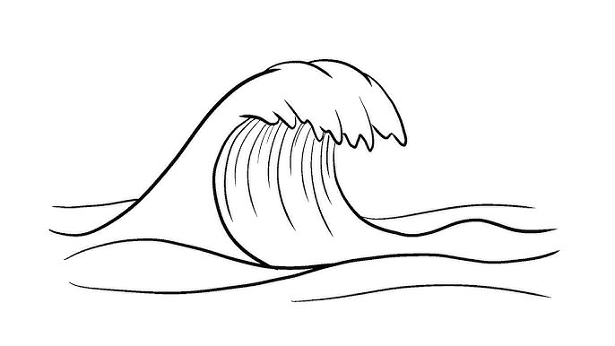 How To Draw Cartoon Waves