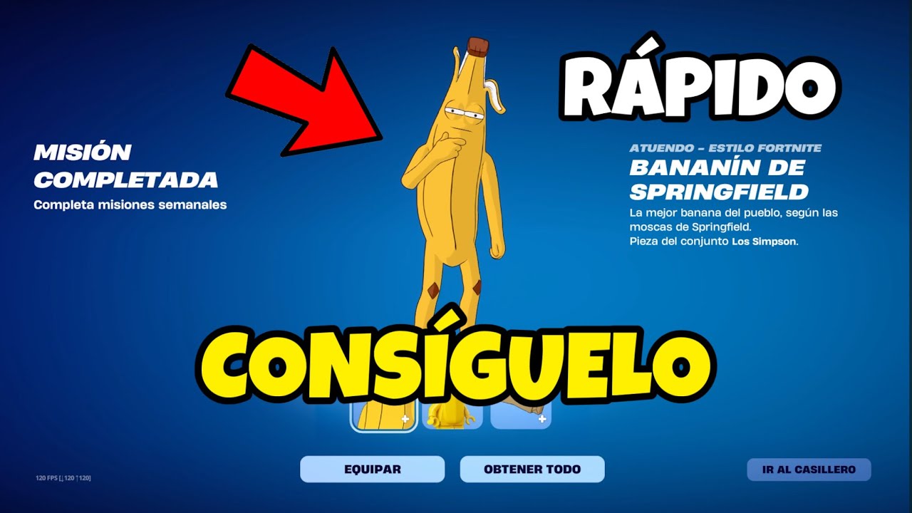 *NUEVO* COMO CONSEGUIR LA SKIN BANANÍN DE SPRINGFIELD en FORTNITE ...