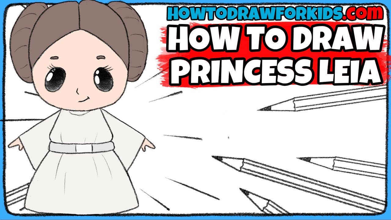 How to Draw Princess Leia - YouTube