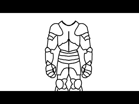 Drawing full plate armor to show you how it works - YouTube