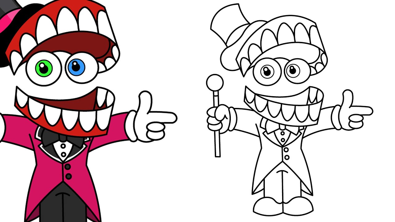 How to Draw Caine - Amazing Digital Circus | Art for Kids Drawing ...