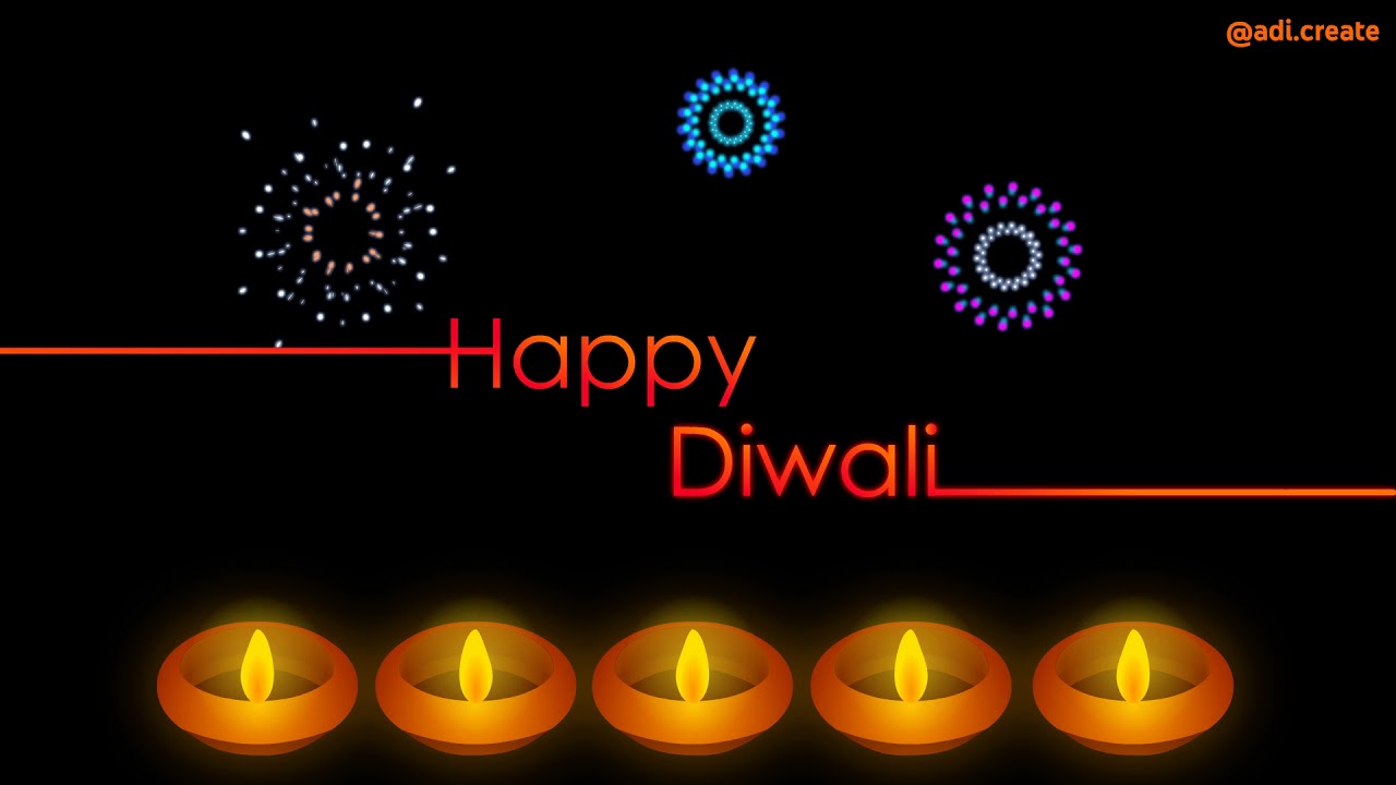 Diwali motion graphics (animation) in Adobe Animate CC/Flash CS6 - YouTube