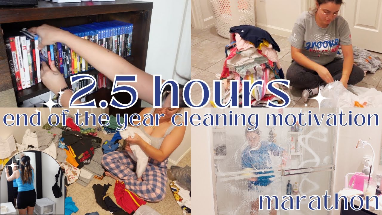 End of the year cleaning motivation| cleaning motivation| 2.5 hours of ...