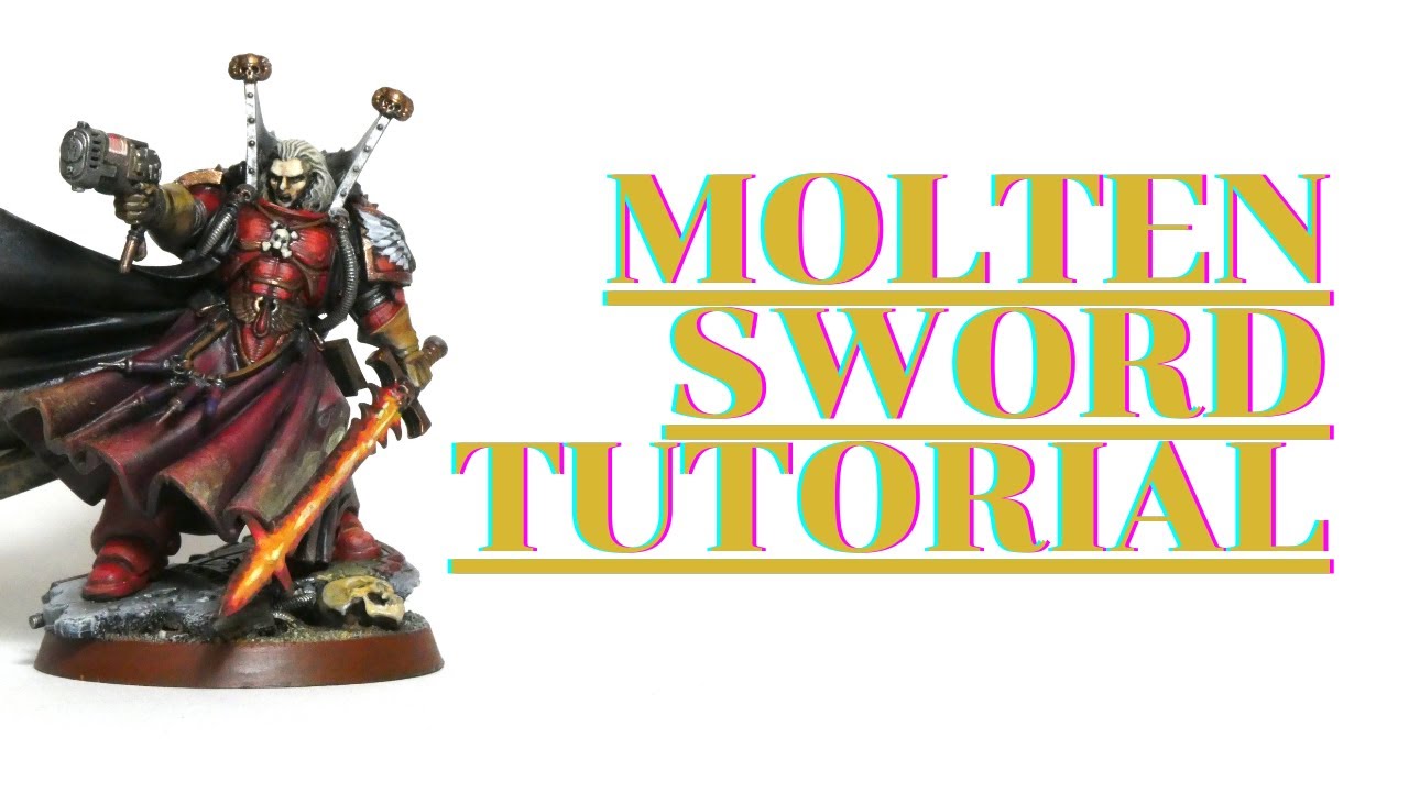 How to paint molten swords - YouTube