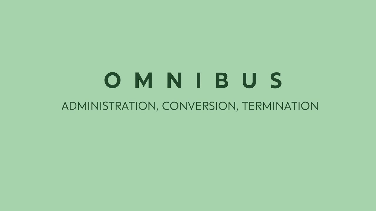 OMNIBUS GUIDELINES (DC2019-10-0013): ADMINISTRATION, CONVERSION ...
