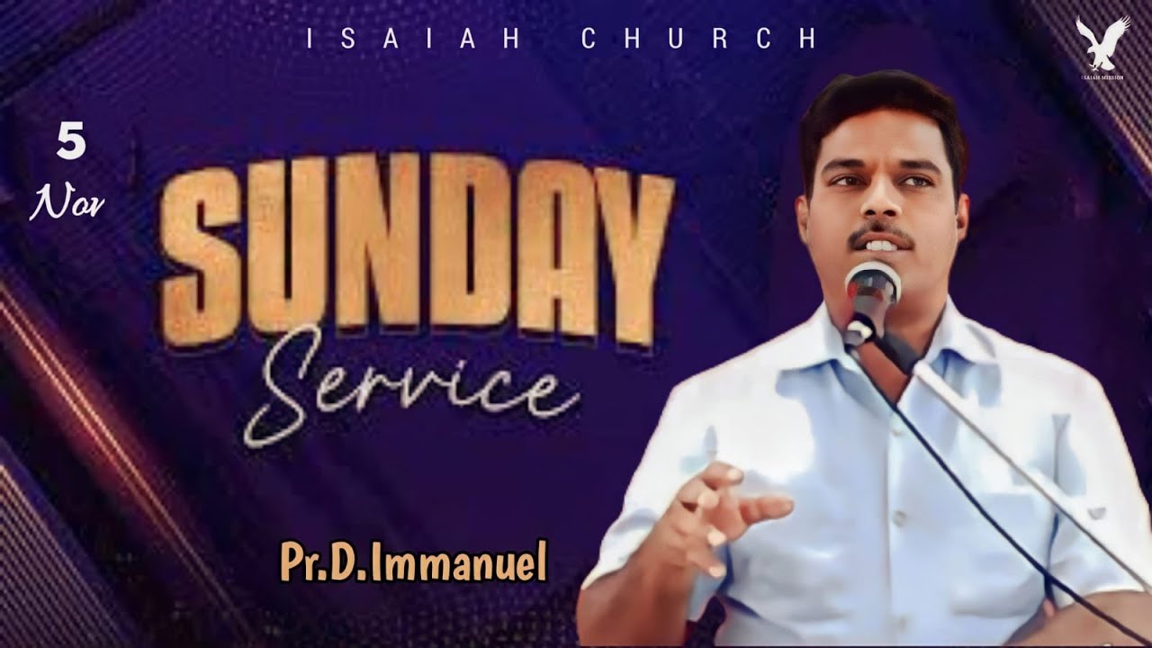 🔴🅻🅸🆅🅴... Sunday Service (2nd service) 05-Nov-2023 || Pr.D.IMMANUEL ...