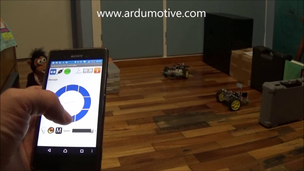 Arduino Robot - Bluetooth Controlled - from Android device - YouTube