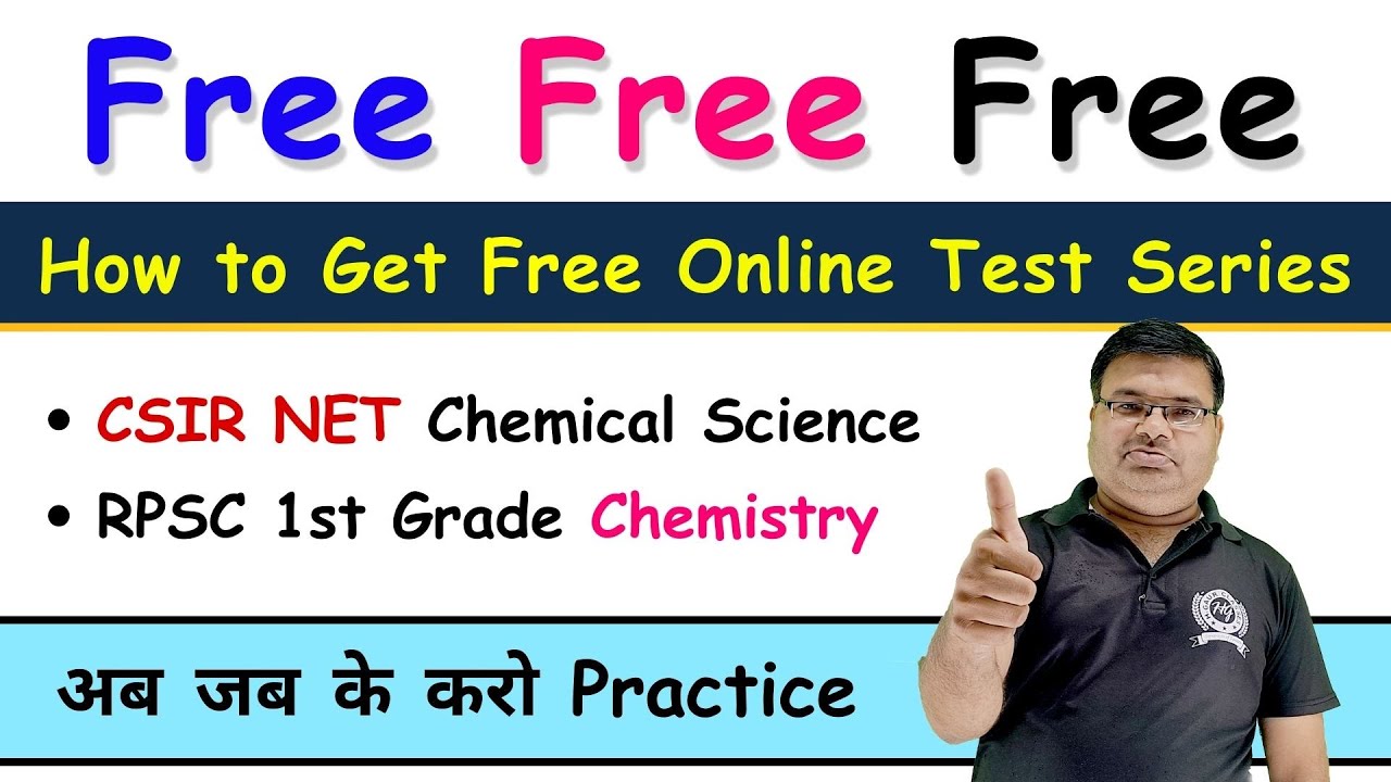 Free Online Test Series For CSIR NET Chemistry Science & RPSC 1st Grade ...