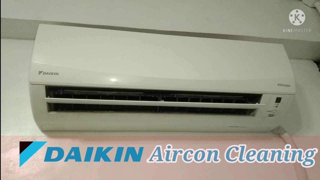 How to clean Daikin split type aircon - YouTube