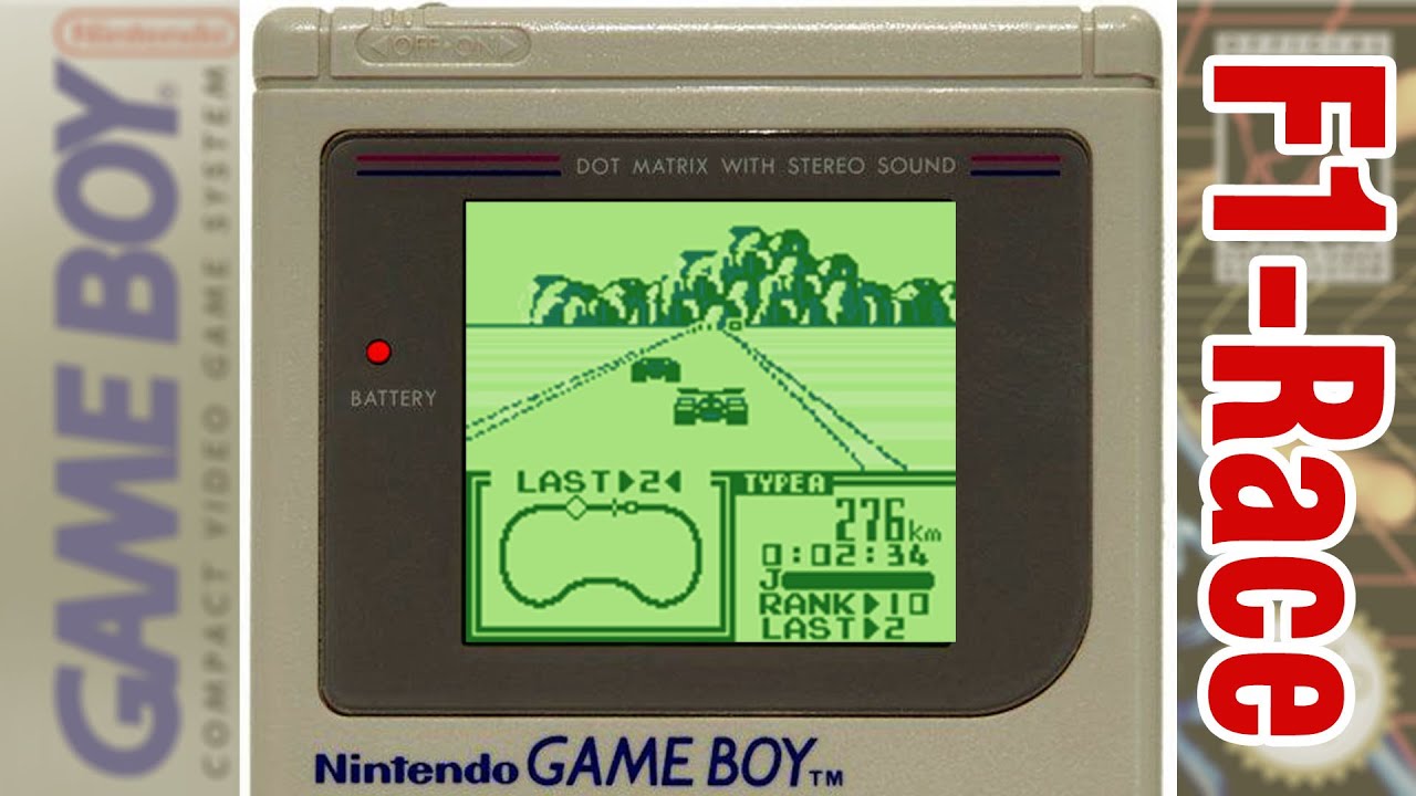 F1 RACE (Gameboy) 1990 | Primeira corrida Race 1 Gameplay - YouTube