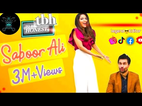 tabish vs saboor Ali, to be honest, tbh, tabish hashmi - YouTube
