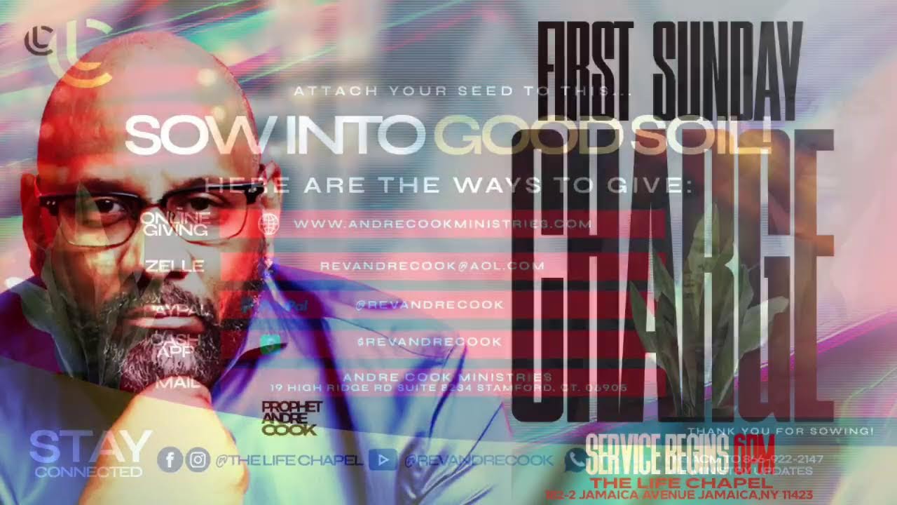 LIVE with Prophet Andre Cook Sunday Morning Inspiration Sunday School ...