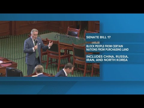 Texas land ownership bill, SB 17, receives pushback - YouTube