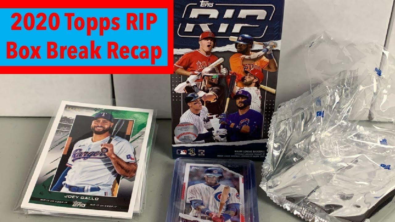 2020 Topps RIP Box Break Recap - YouTube