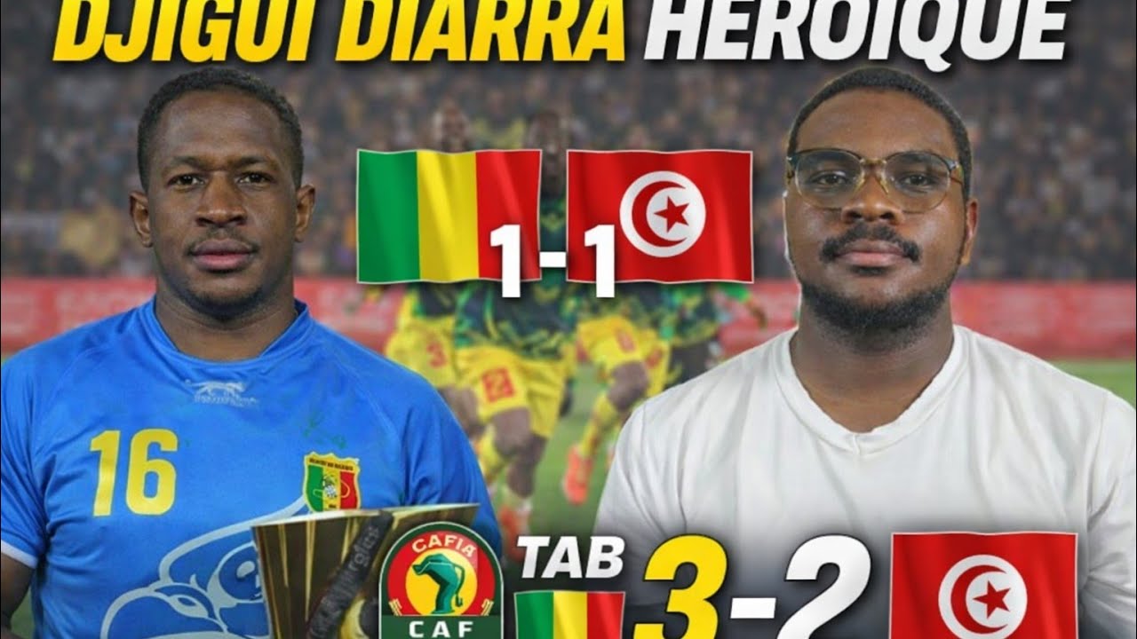 🇲🇱🇹🇳 MALI 1-1 TUNISIE | Djigui Diarra HÉROÏNE (1/8 de finale Can 2025 ...