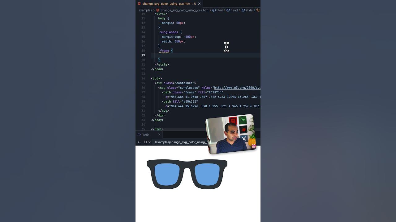 Changing SVG Colors using CSS! 🔥 #frontenddeveloper #webdeveloper #htmlcss - YouTube
