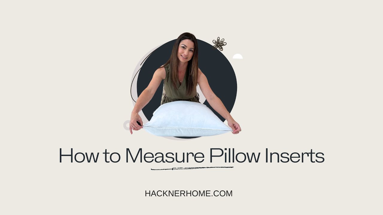 How To Measure Decorative Pillow Inserts - YouTube