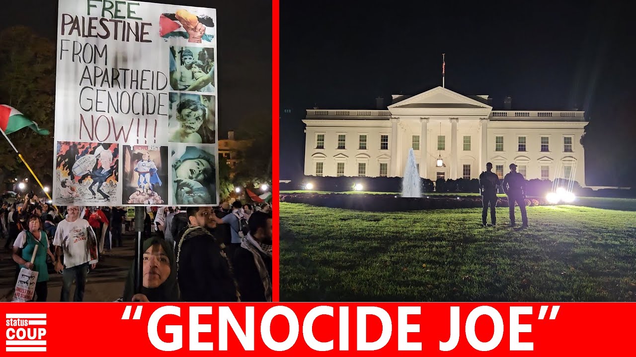 Pro-Palestinian Protesters CONDEMN "Genocide Joe", Media Propaganda ...