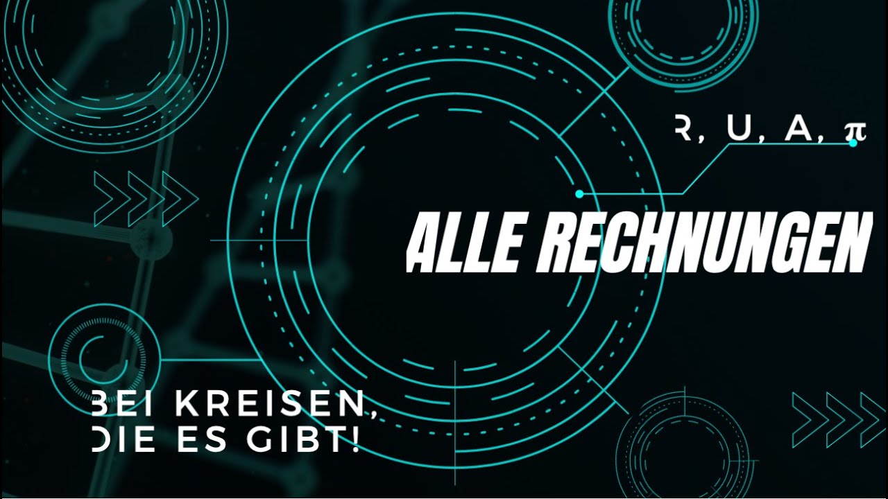 Fläche, Umfang, Radius, Durchmesser berechnen beim Kreis -- Alle ...
