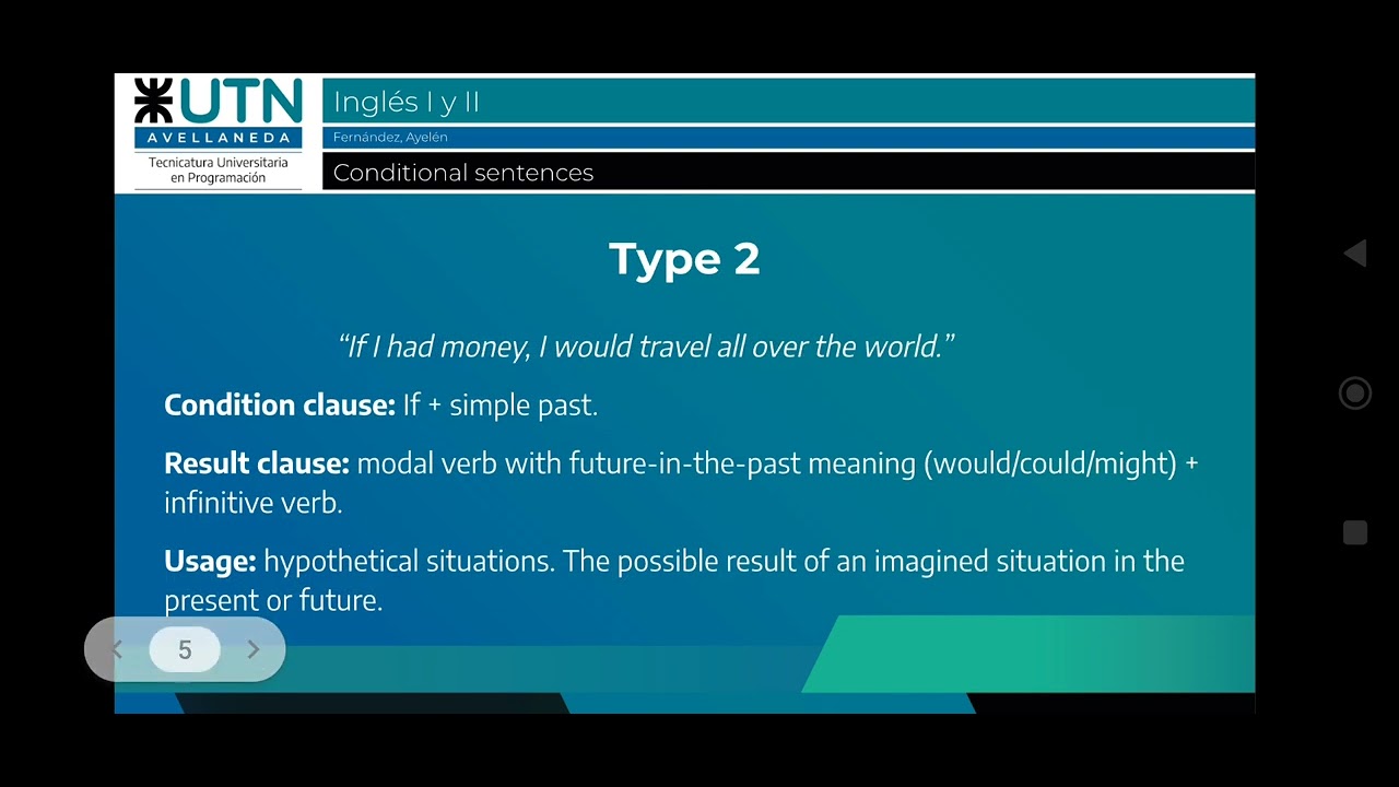 Conditional Sentences types 0, 1, 2 and 3 - YouTube