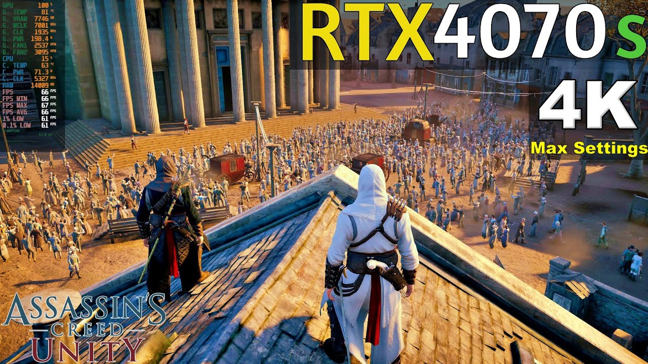 Assassin's Creed Unity | 4K Ultra Graphics | RTX 4070 SUPER | Ryzen 5 ...